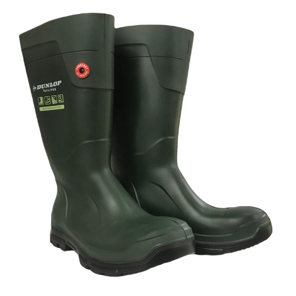 DUNLOP TERRA PRO SOFT TOE WELLINGTON-GREEN | PhillipsShoes.ie