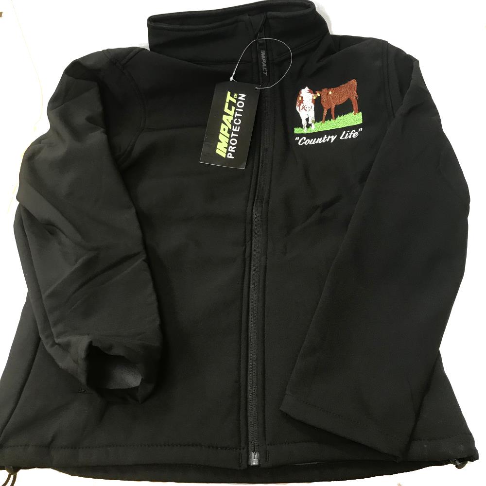 IMPACT TRACTOR JACKET LOGO FRONT & BACK-BLACK | PhillipsShoes.ie