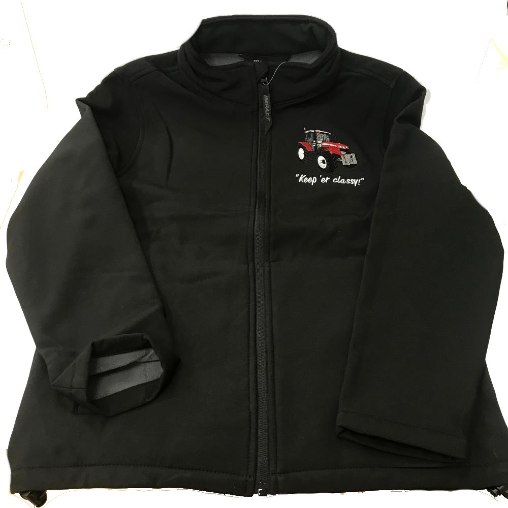 IMPACT TRACTOR JACKET LOGO FRONT & BACK-Black Red | PhillipsShoes.ie
