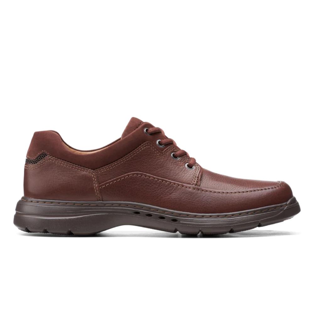CLARKS UN BRAWLEYLACE EXTRA WIDE SHOE-MAHOGANY | PhillipsShoes.ie