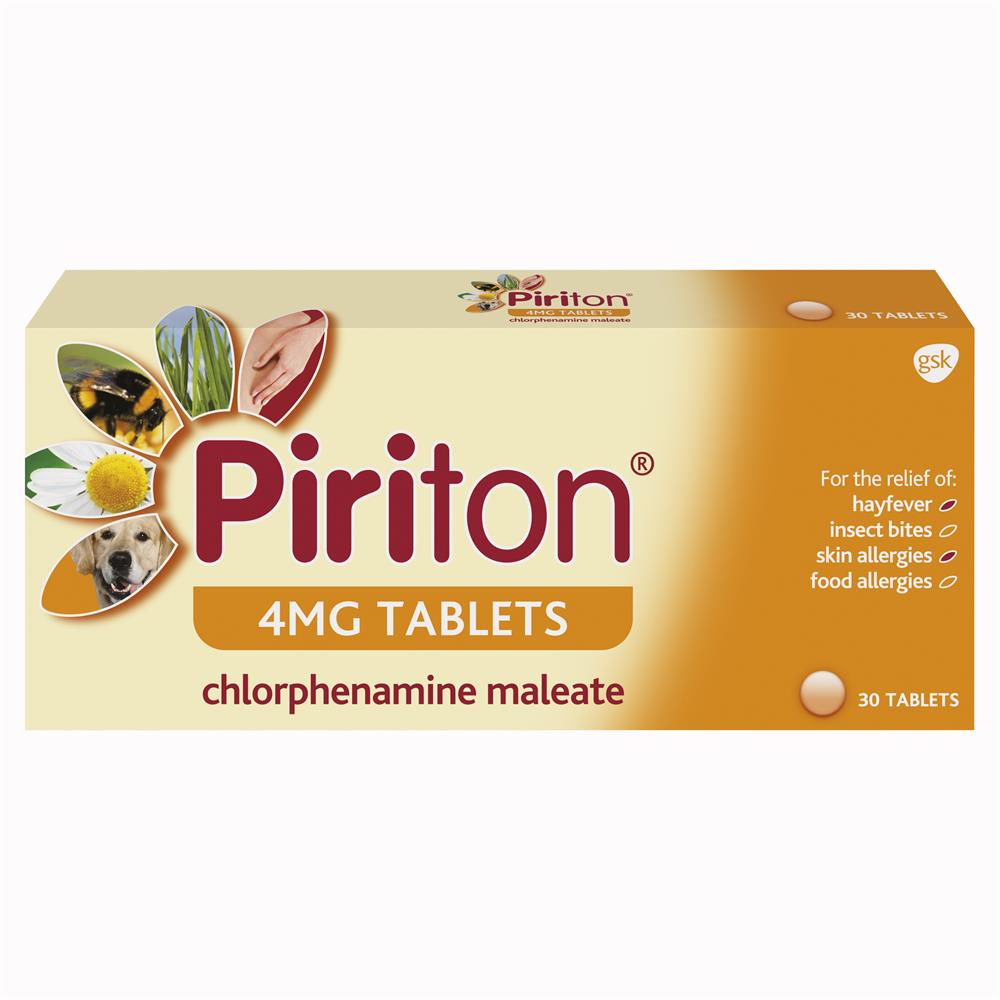 Piriton Tablets 4mg 30 Pack | Bluebell Pharmacy | Dublin | Ireland