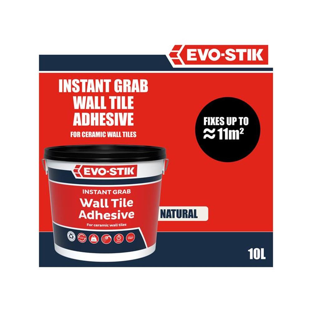 Instant Grab Wall Tile Adhesive 10 litre | Morris DIY | Waterford