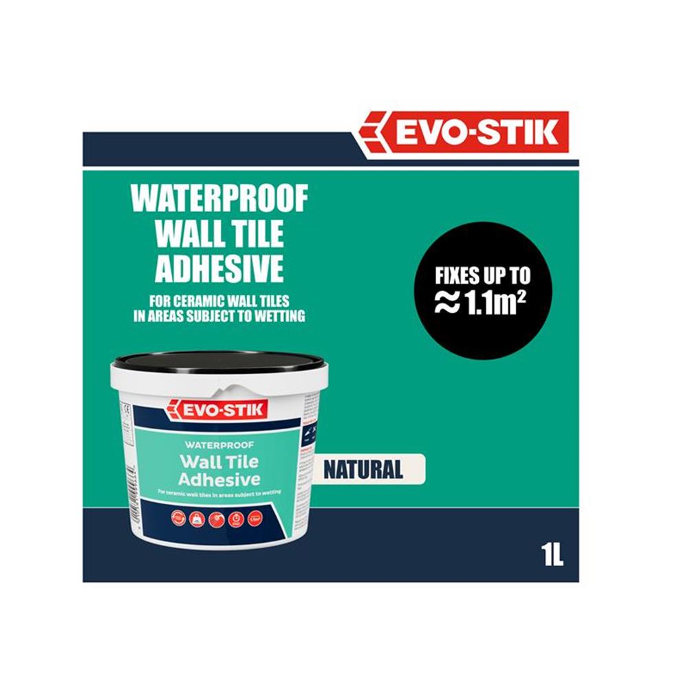 Waterproof Wall Tile Adhesive 1 litre | Morris DIY | Waterford