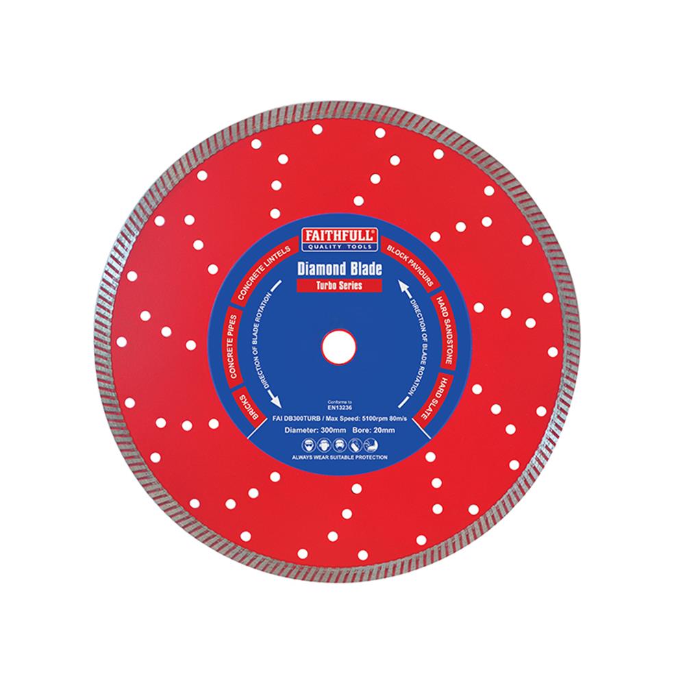 Turbo Cut Diamond Blade 300 x 20mm | Morris DIY | Waterford
