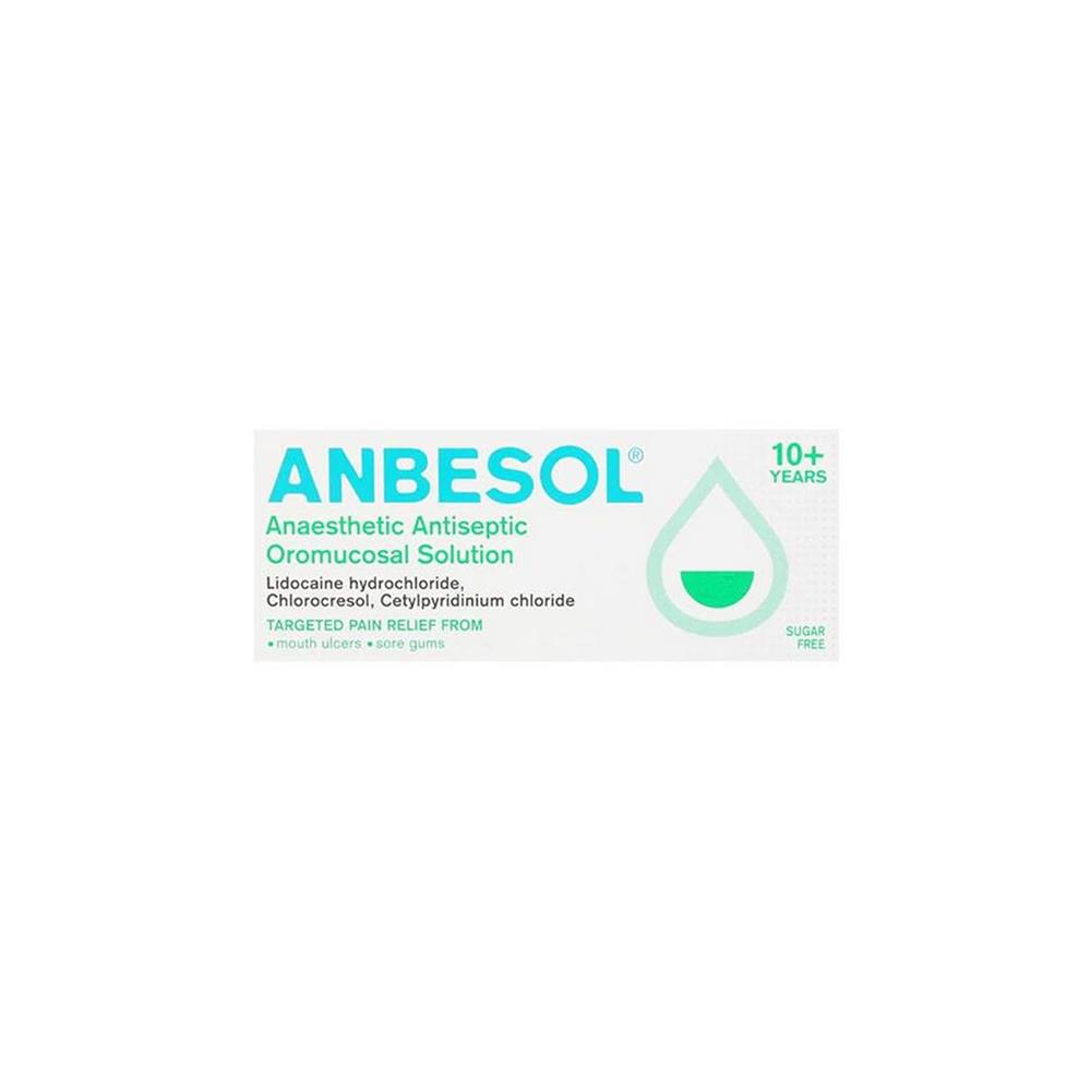 ANBESOL ANAESTHETIC OROMUCOSAL SOLUTION LIQUID 10ML | CH Tralee | Ireland