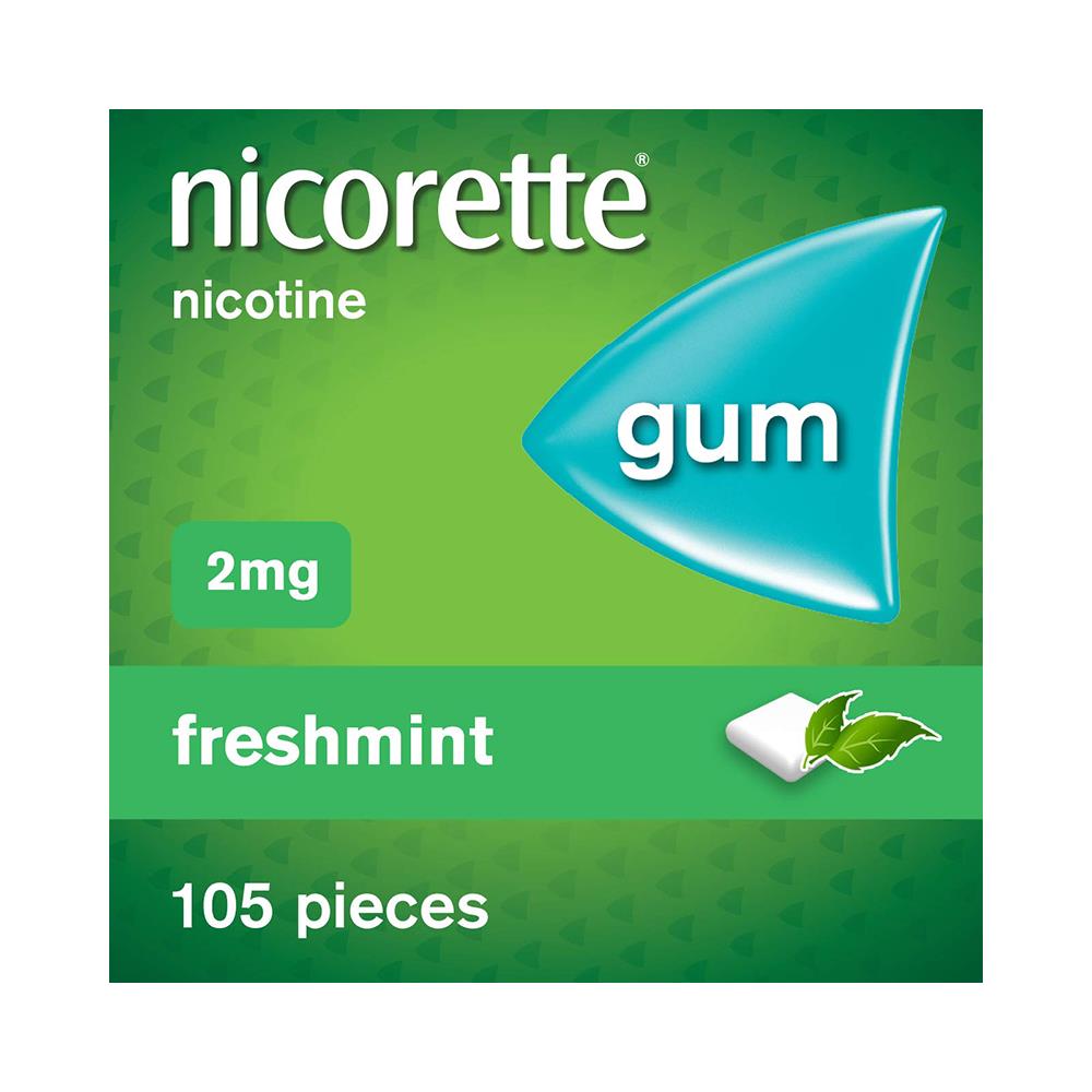 NICORETTE FRESHMINT 2MG GUM 105PCS – NICOTINE RELIEF | CH TRALEE