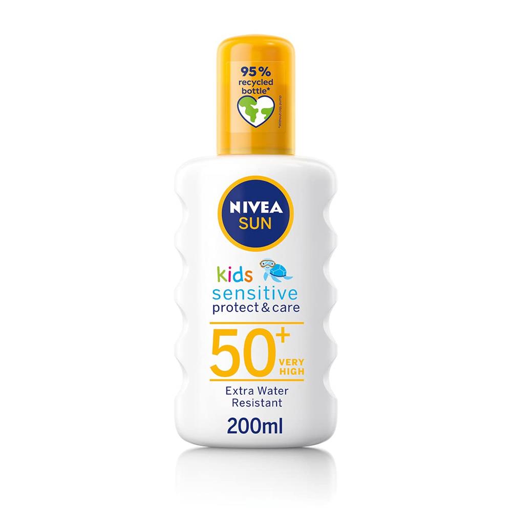 NIVEA SUN KIDS SENSITIVE SPRAY SPF50+ 200ML | CH Tralee | Ireland