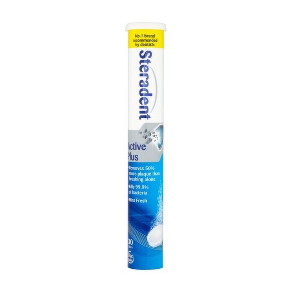 STERADENT ACTIVE PLUS 30 TABLETS DENTURE CLEANER | CH Tralee | Ireland
