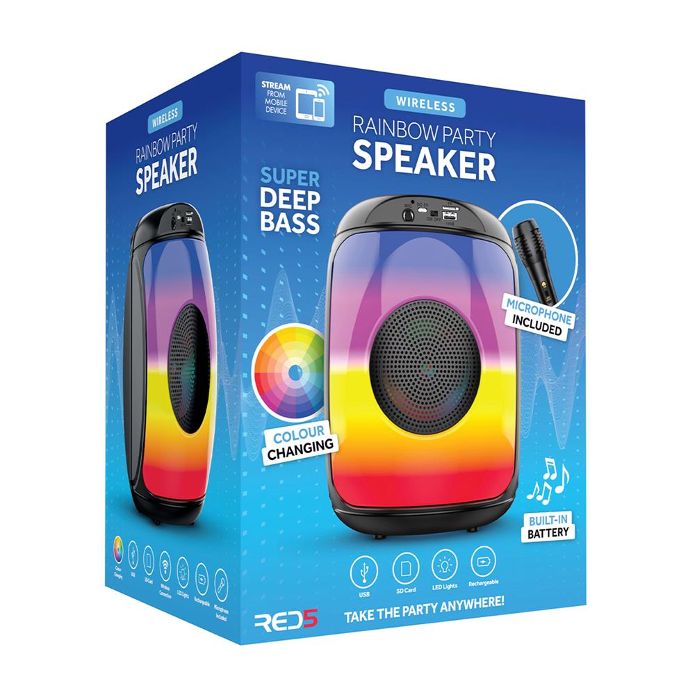 WIRELESS RAINBOW PARTY SPEAKER | CH Tralee | Ireland