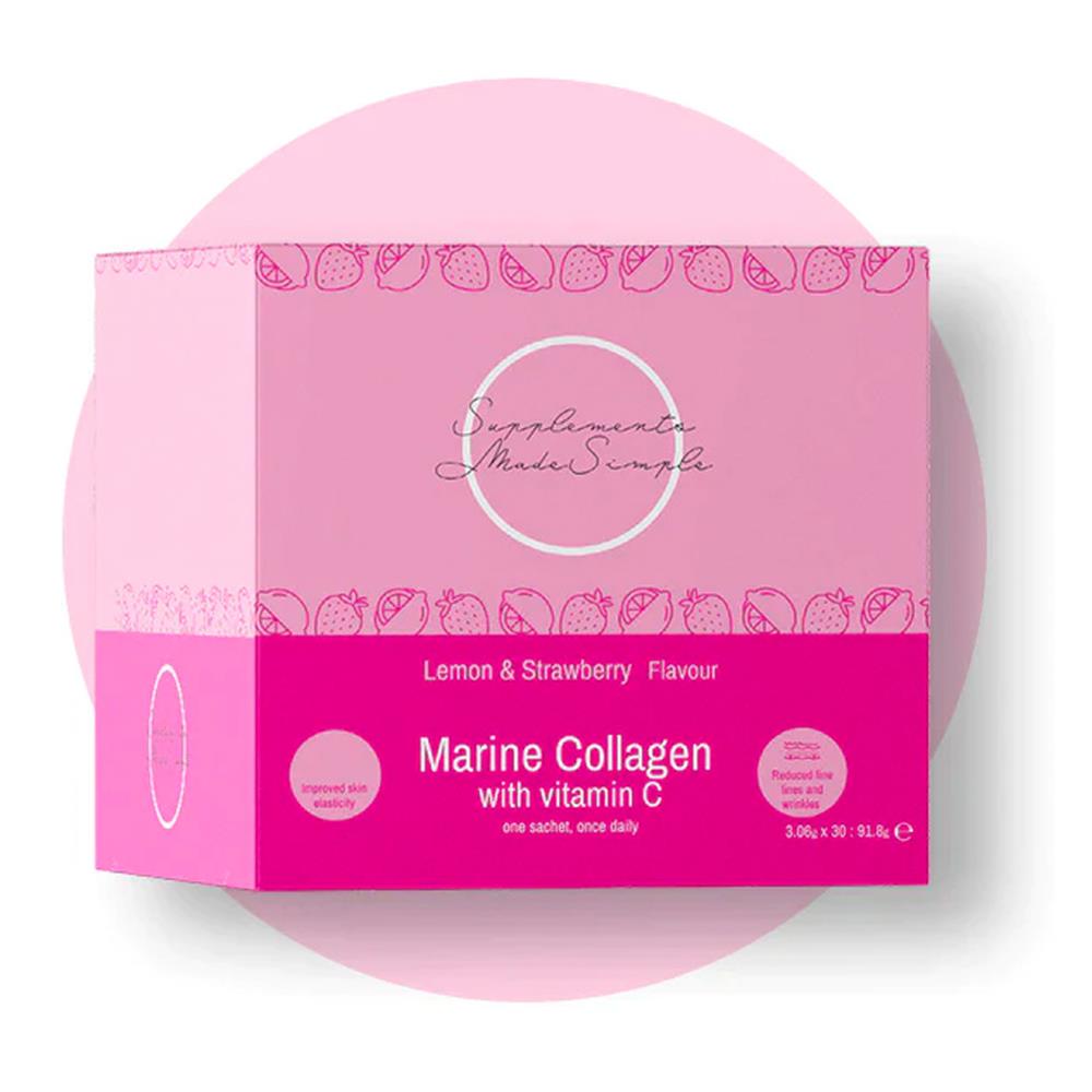 SUPPLEMENTS MADE SIMPLE MARINE COLLAGEN WITH VITAMIN C - 30 SACHETS ...