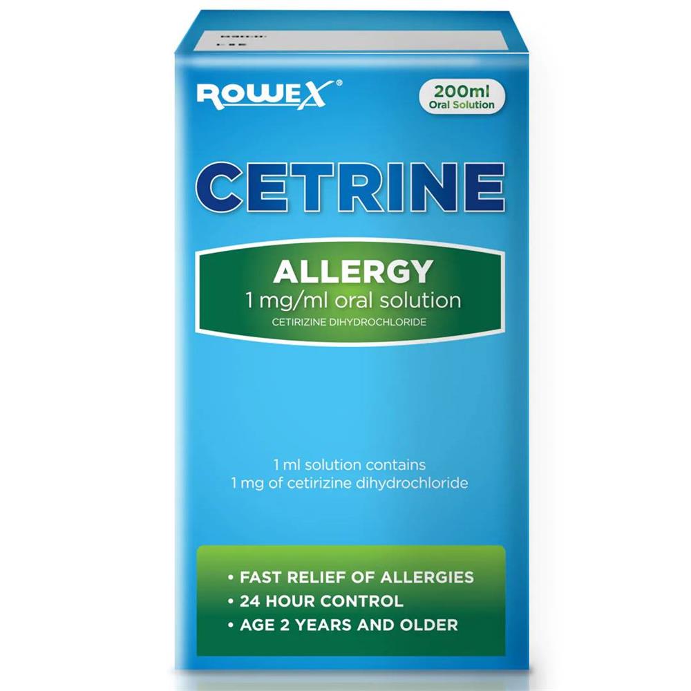 CETRINE ALLERGY 1MG/ML ORAL SOLUTION 200ML | CH Tralee | Ireland