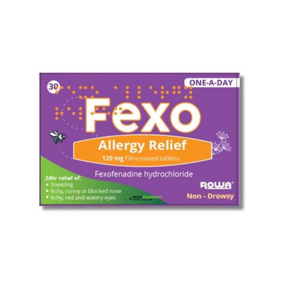 Fexo Allergy Relief 120mg Tablets (30 Pack)