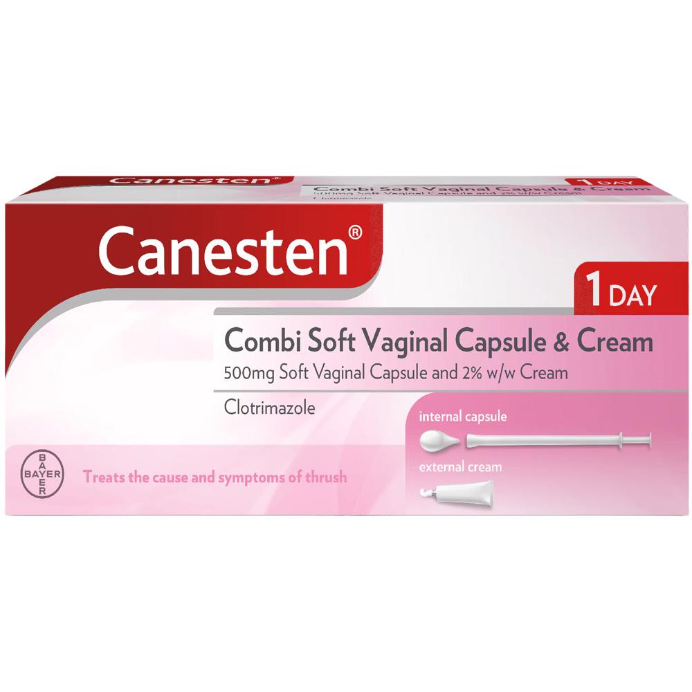 CANESTEN COMBI SOFT VAGINAL CAPSULE & CREAM | CH Tralee | Ireland