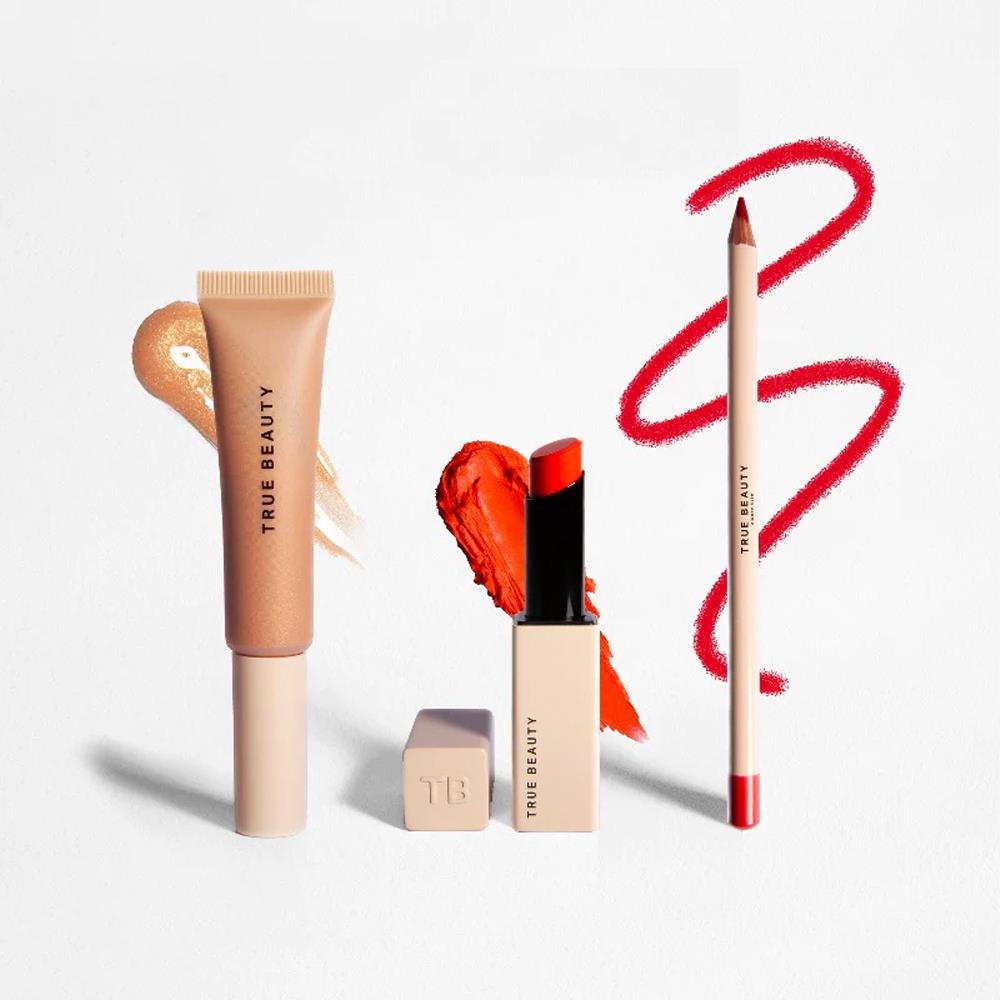 TRUE BEAUTY LIP TRIO SET POWER - SUNSET RED | CH Tralee | Ireland