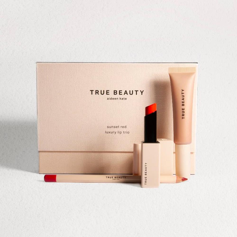 TRUE BEAUTY LIP TRIO SET POWER - SUNSET RED | CH Tralee | Ireland