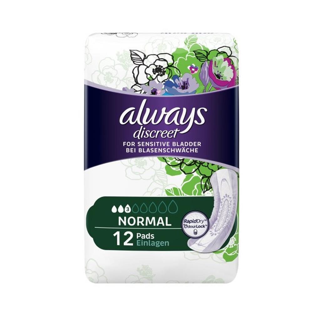 ALWAYS DISCREET SENSITIVE BLADDER PADS NORMAL12S | CH Tralee | Ireland