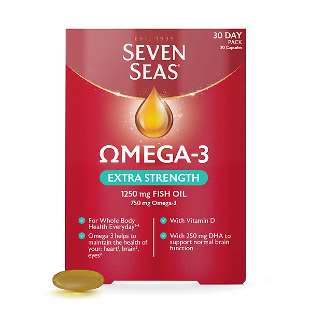 SEVEN SEAS OMEGA-3 EXTRA STRENGTH - 30 DAY PACK | CH Tralee | Ireland