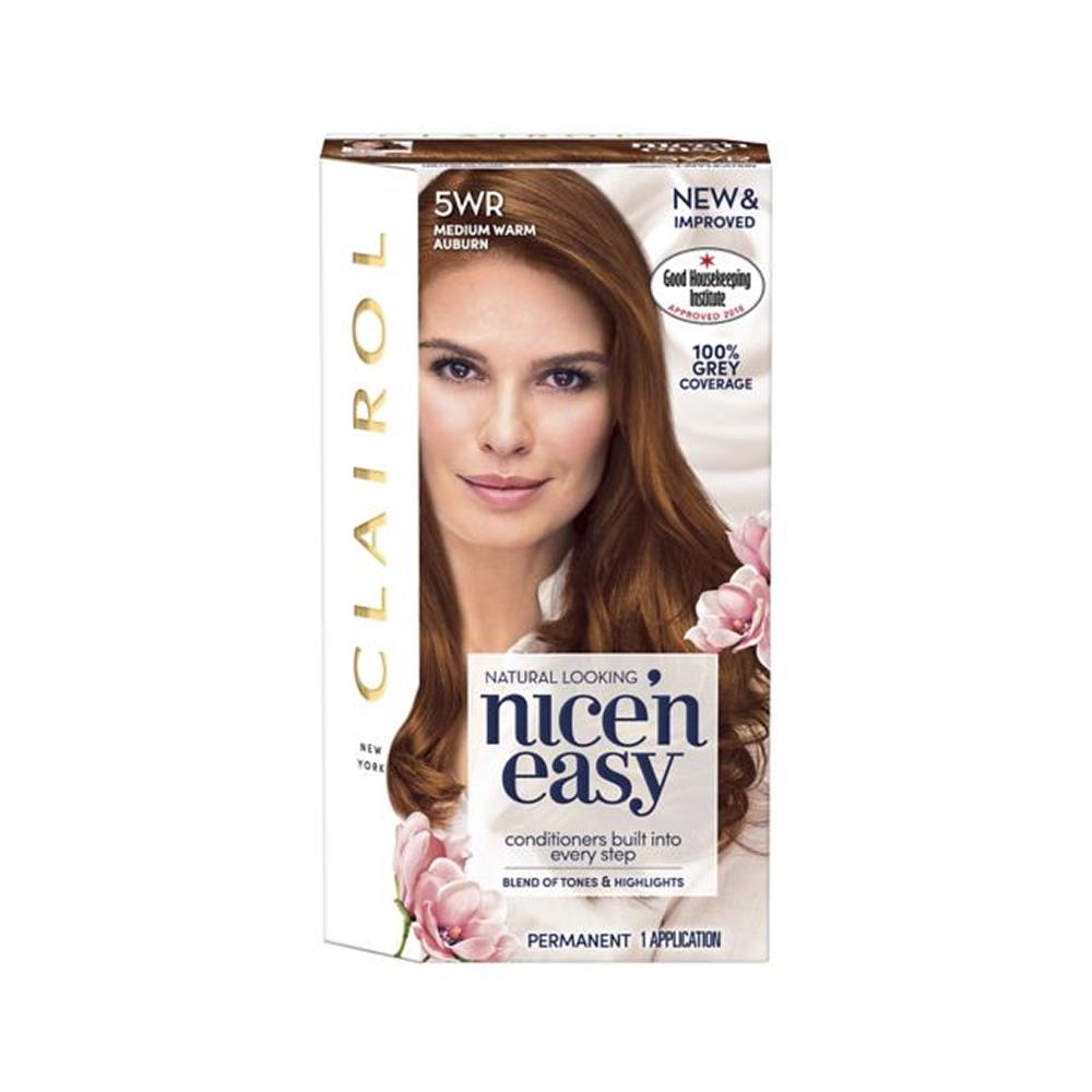 NICE N EASY PERMANENY HAIR DYE 5WR MEDIUM WARM AUBURN | CH Tralee | Ireland