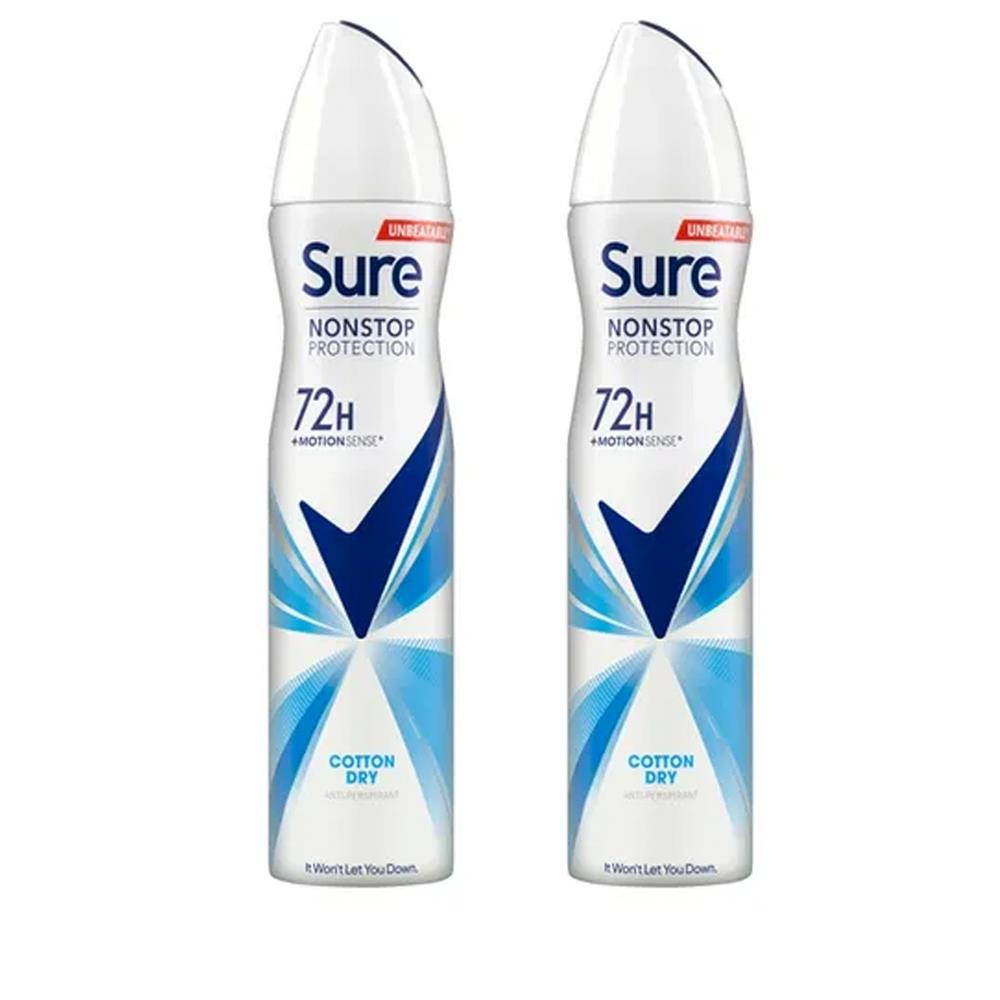 SURE COTTON DRY ANTI-PERSPIRANT TWIN PACK | CH Tralee | Ireland