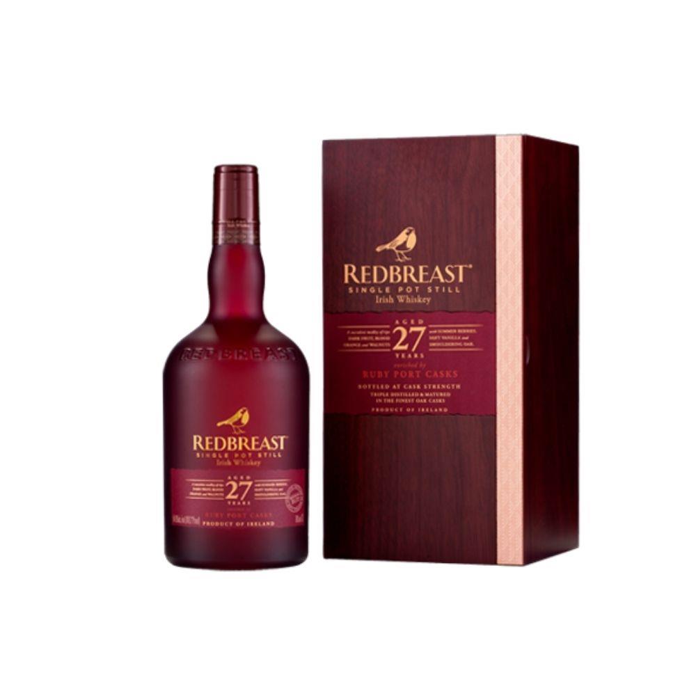 REDBREAST 27 YEAR OLD SINGLE POT STILL IRISH WHISKEY PORT RUBY...
