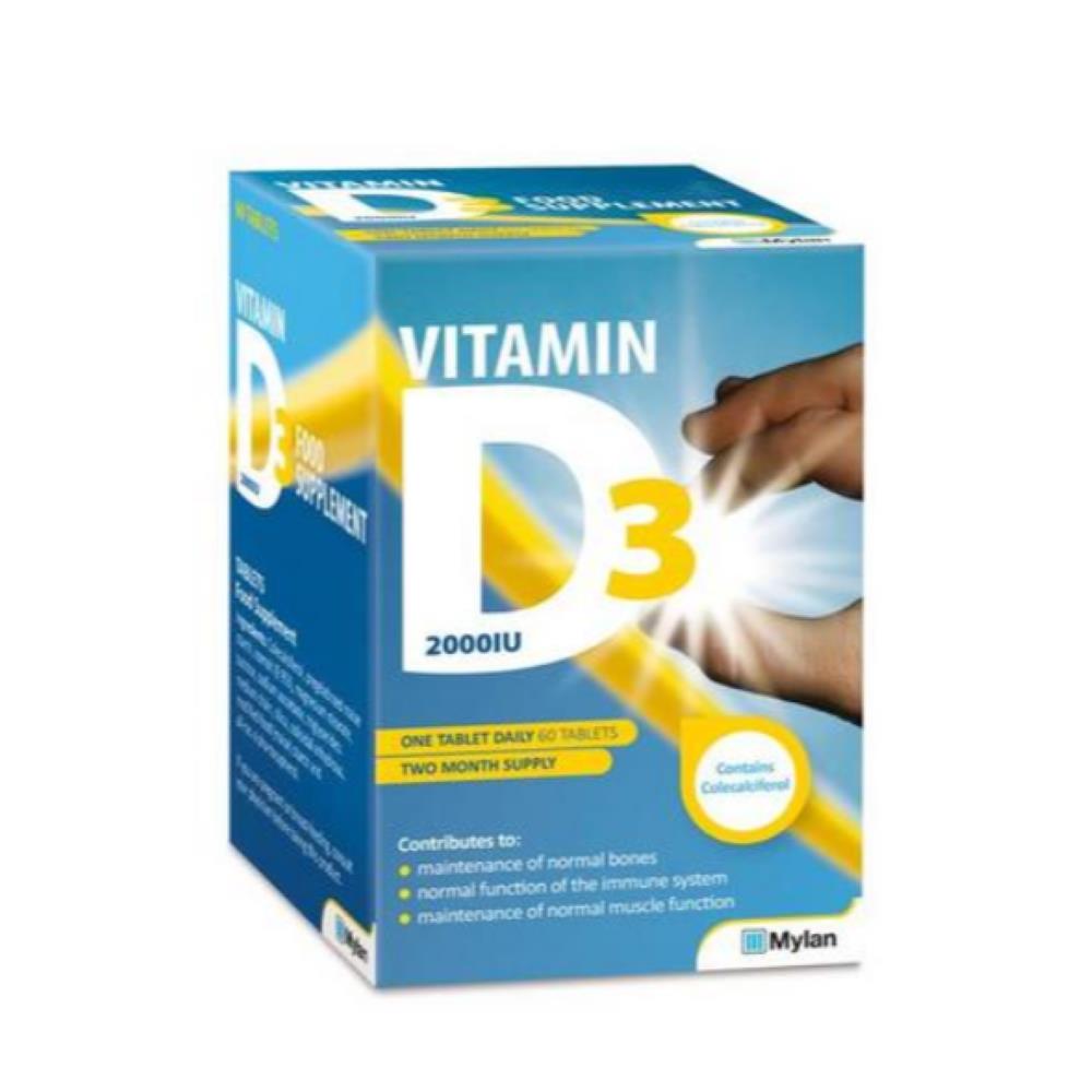 MEDA VITAMIN D3 2000IU 60PK | McCormacks Pharmacy and Beauty | Ireland