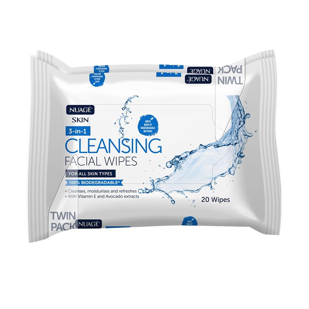 Nuage 3 In 1 Cleansing Facial Wipes 20 Pack | Topline Bolands | Arklow ...