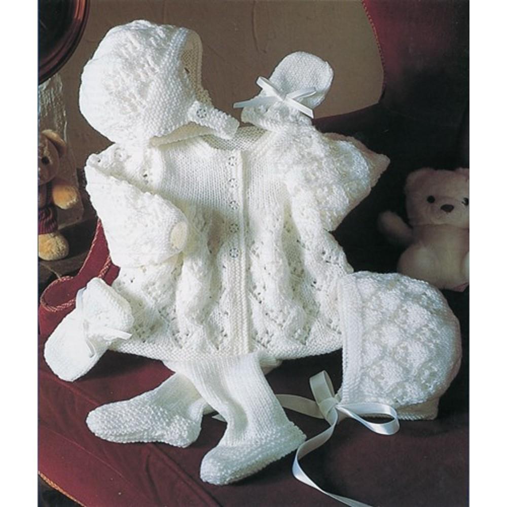 Stylecraft 4187 Knit Pattern Christening Outfit in DK | Springwools.com ...