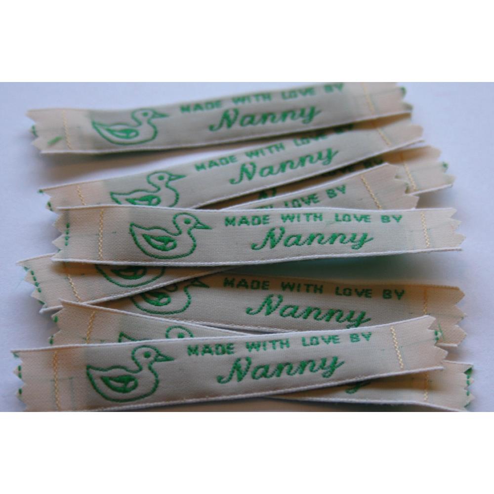 4 x Made With Love By Nanny labels | Springwools.com | Ireland