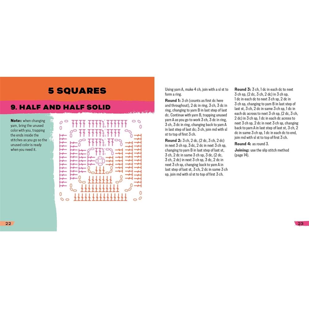 The Granny Square Card Deck - 50 Mix and Match Designs (Craft Card Decks