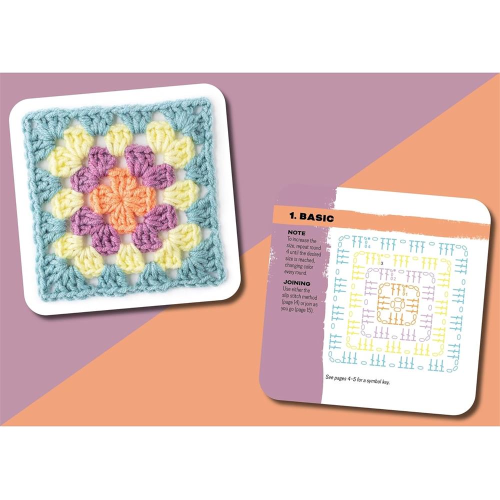 The Granny Square Card Deck - 50 Mix and Match Designs (Craft Card Decks