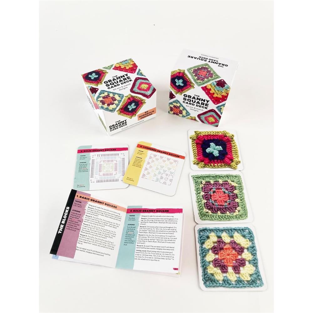 The Granny Square Card Deck - 50 Mix and Match Designs (Craft Card Decks