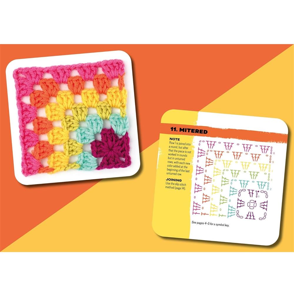 The Granny Square Card Deck - 50 Mix and Match Designs (Craft Card Decks