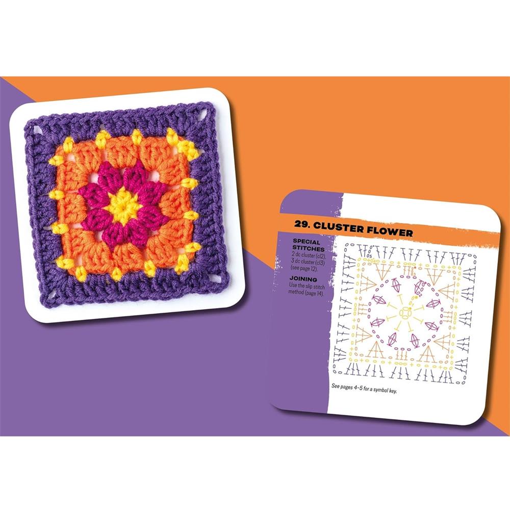 The Granny Square Card Deck - 50 Mix and Match Designs (Craft Card Decks