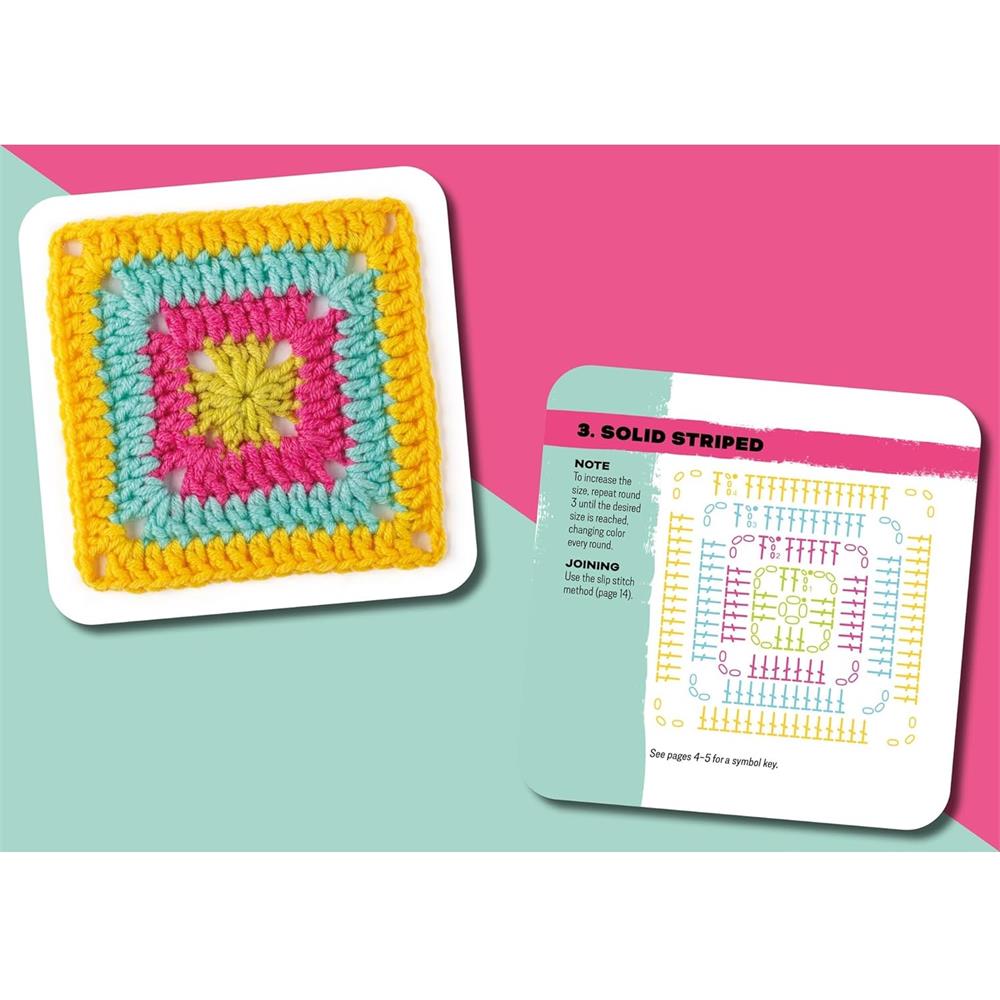 The Granny Square Card Deck - 50 Mix and Match Designs (Craft Card Decks