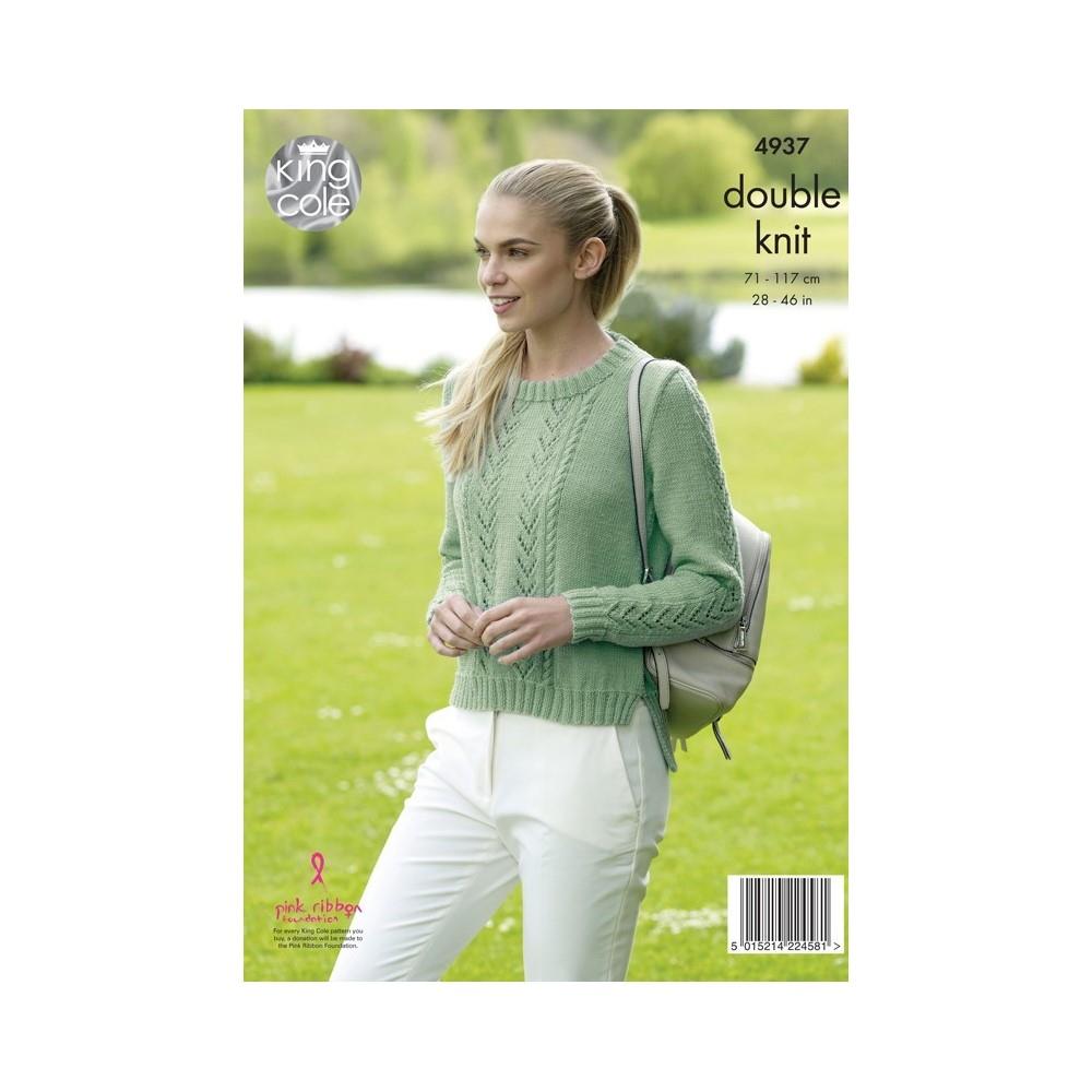 King Cole Pattern 4937 Sweater & Slipover in DK | Springwools.com | Ireland