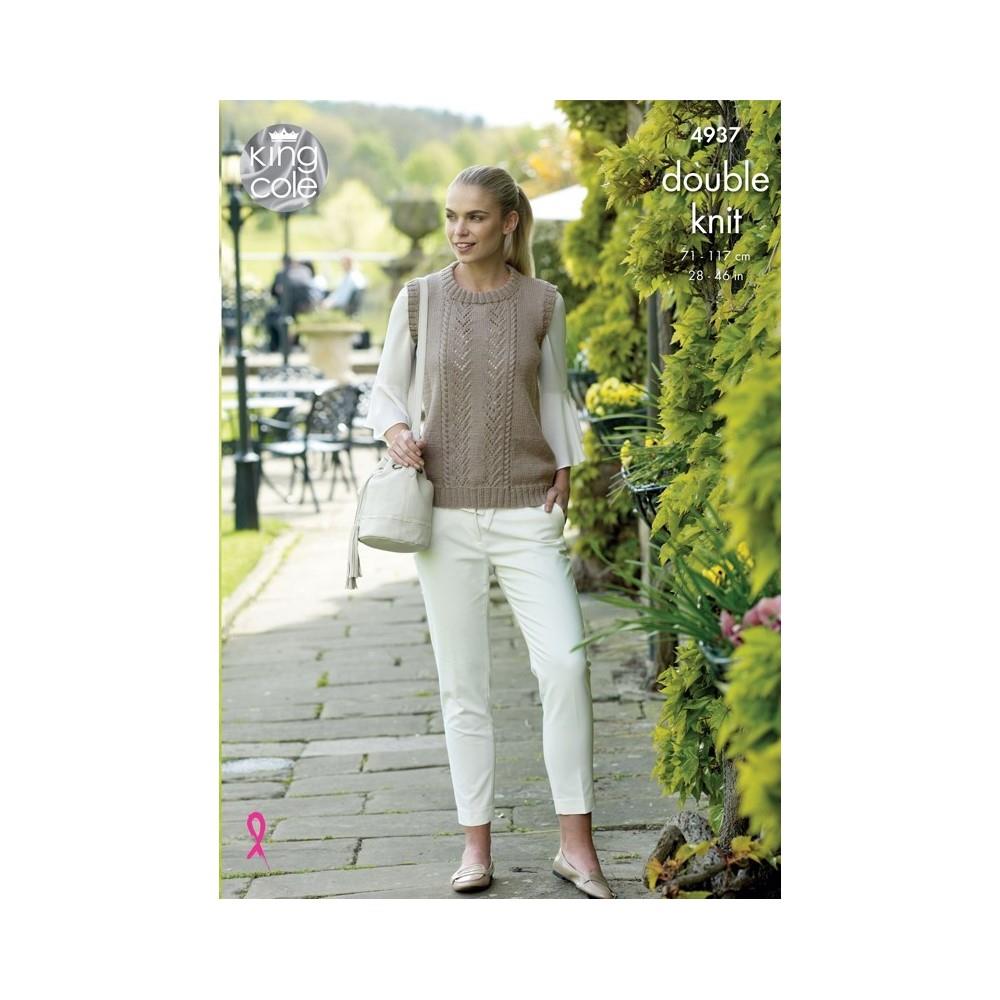 King Cole Pattern 4937 Sweater & Slipover in DK | Springwools.com | Ireland