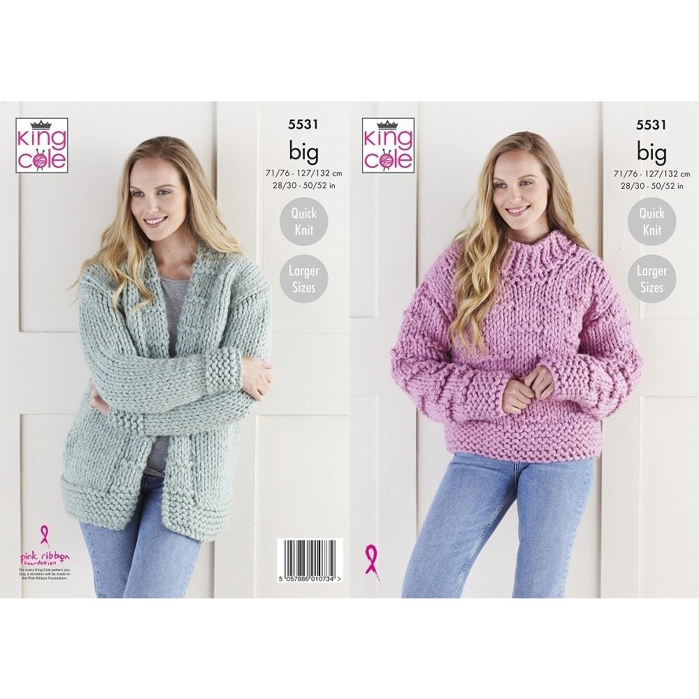 King Cole Pattern #5531 Jacket & Sweater | Springwools.com | Ireland