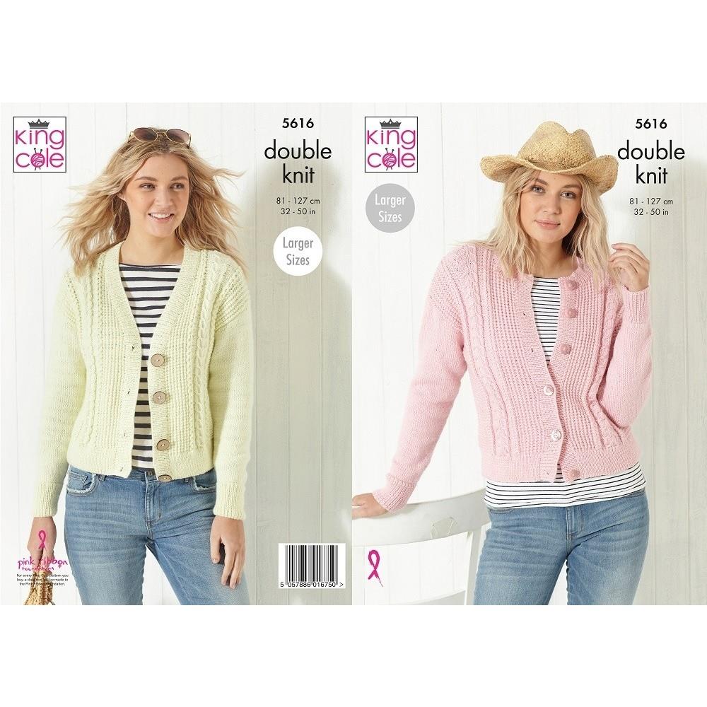 King Cole Pattern 5616 Ladies Cardigans in DK | Springwools.com | Ireland