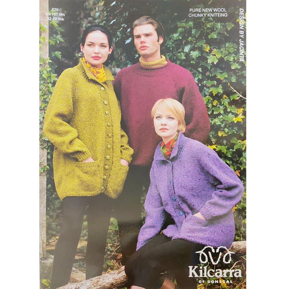 Kilcarra Pattern 776 Raglan Jacket & Sweater in Chunky | Springwools ...