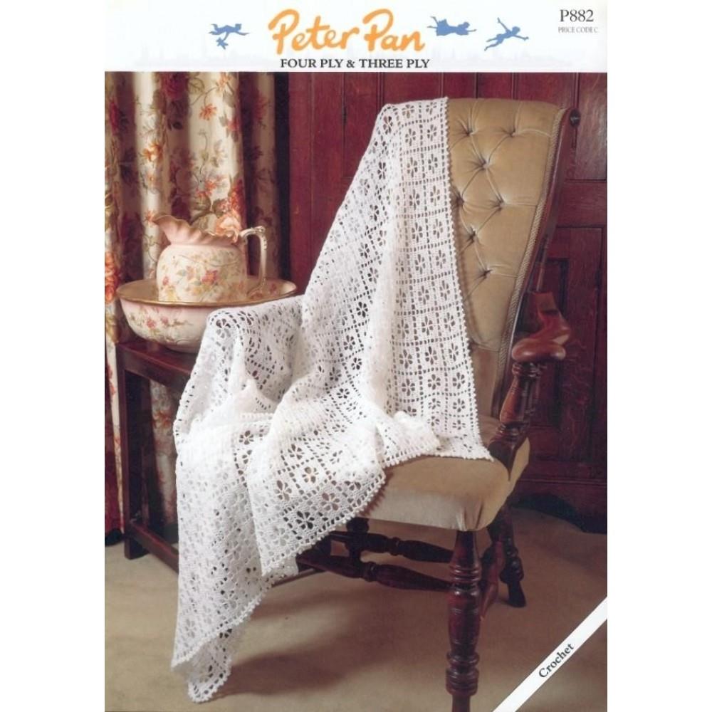 Peter Pan 882 Crochet Square Shawl in 3ply or 4ply | Springwools.com ...