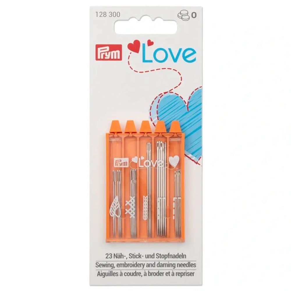 Prym Love Sewing, Embroidery and Darning Needles with Threader