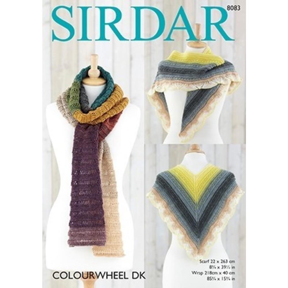 Sirdar Pattern 8083 Wrap & Scarf in Colourwheel DK | Springwools.com ...
