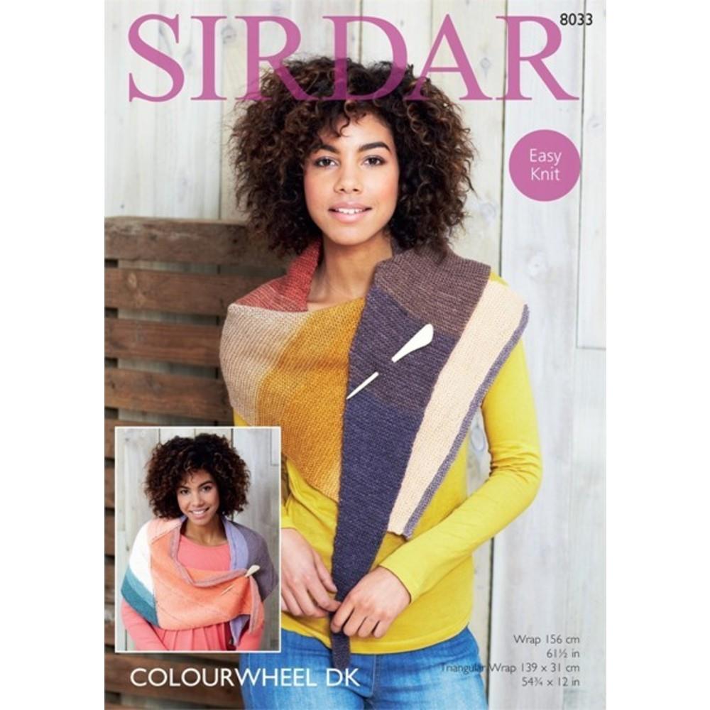 Sirdar Pattern 8033 Wraps knit in Colourwheel DK | Springwools.com ...