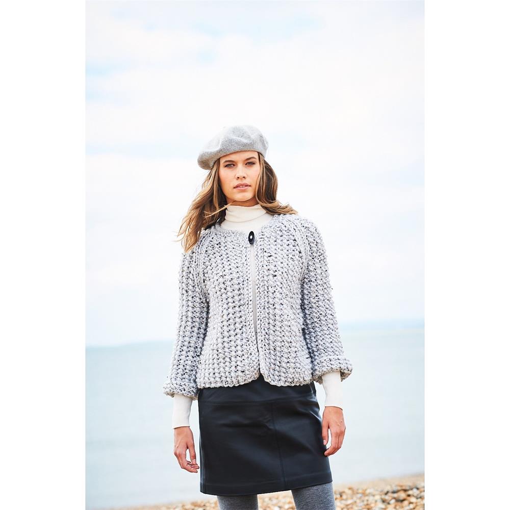 Stylecraft Pattern #9886 Sweater & Cardigan in Special XL Tweed