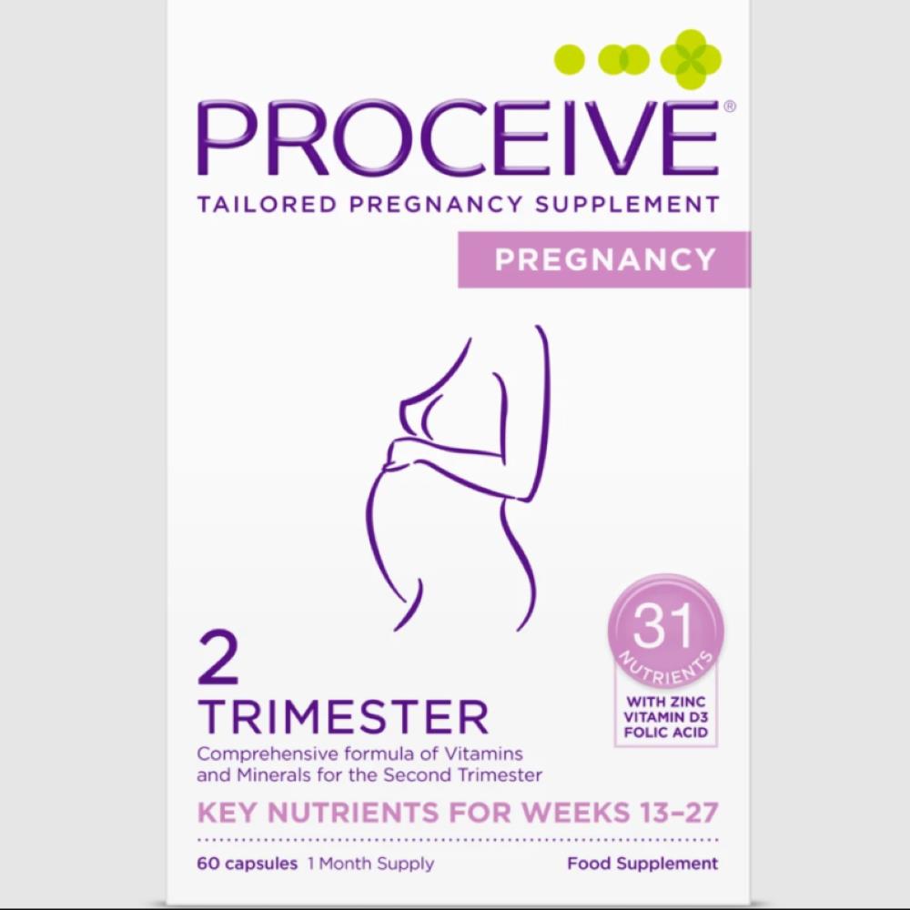PROCEIVE PREGNANCY SUPPLEMENT TRIMESTER 2 60 Pack | University Late ...