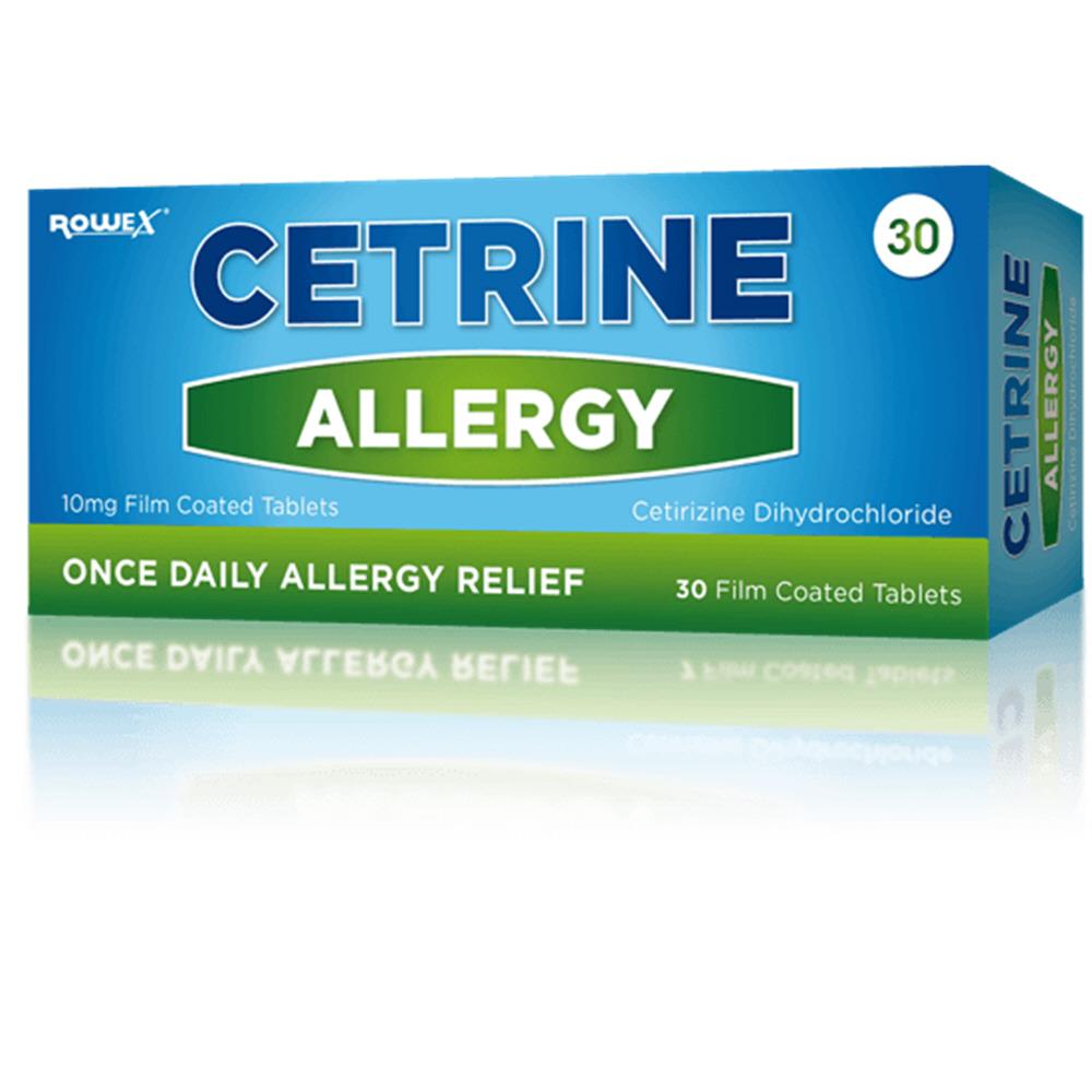 CETRINE ALLERGY 10MG FC TABS CETIRIZINE 30S | Rochfords Pharmacy and ...