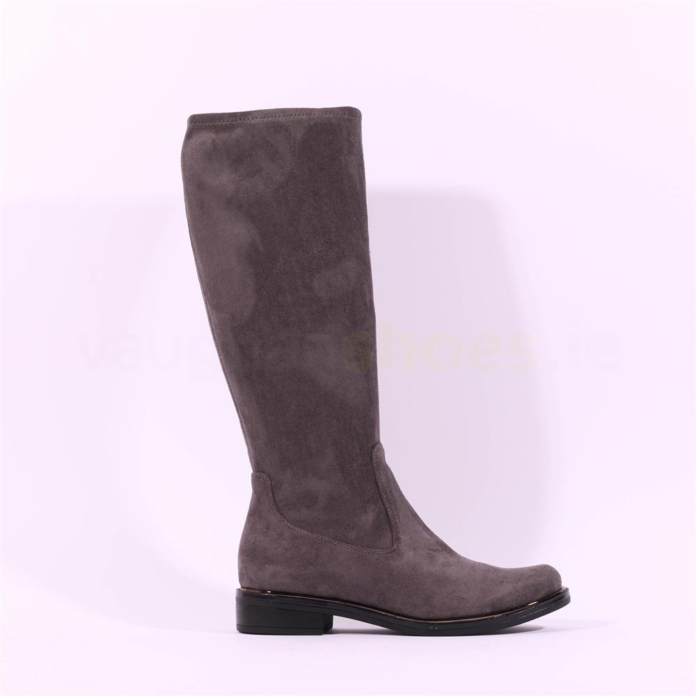 Caprice Kania Pull On Stretch Long Boot - Grey Stretch | Vaughan Shoes ...
