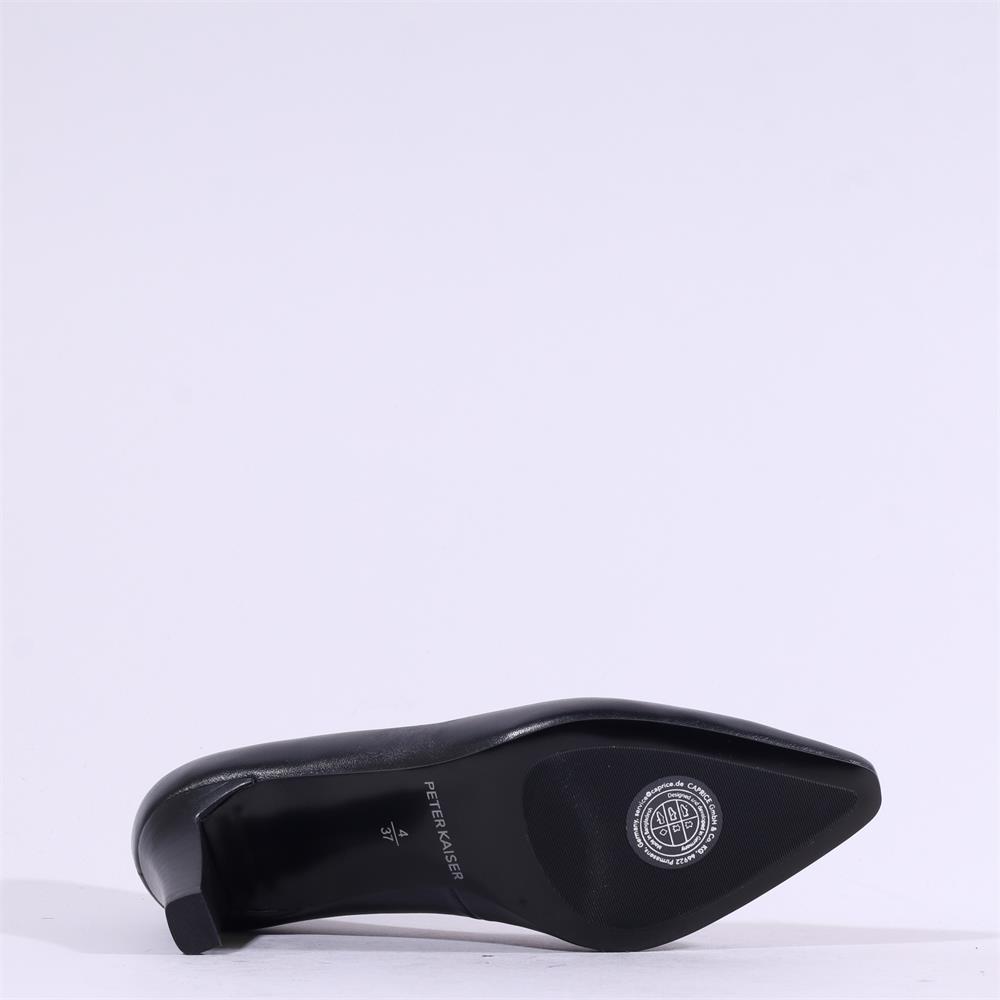 Peter Kaiser Classic Pointed High Heel - Black Leather | Vaughan Shoes ...