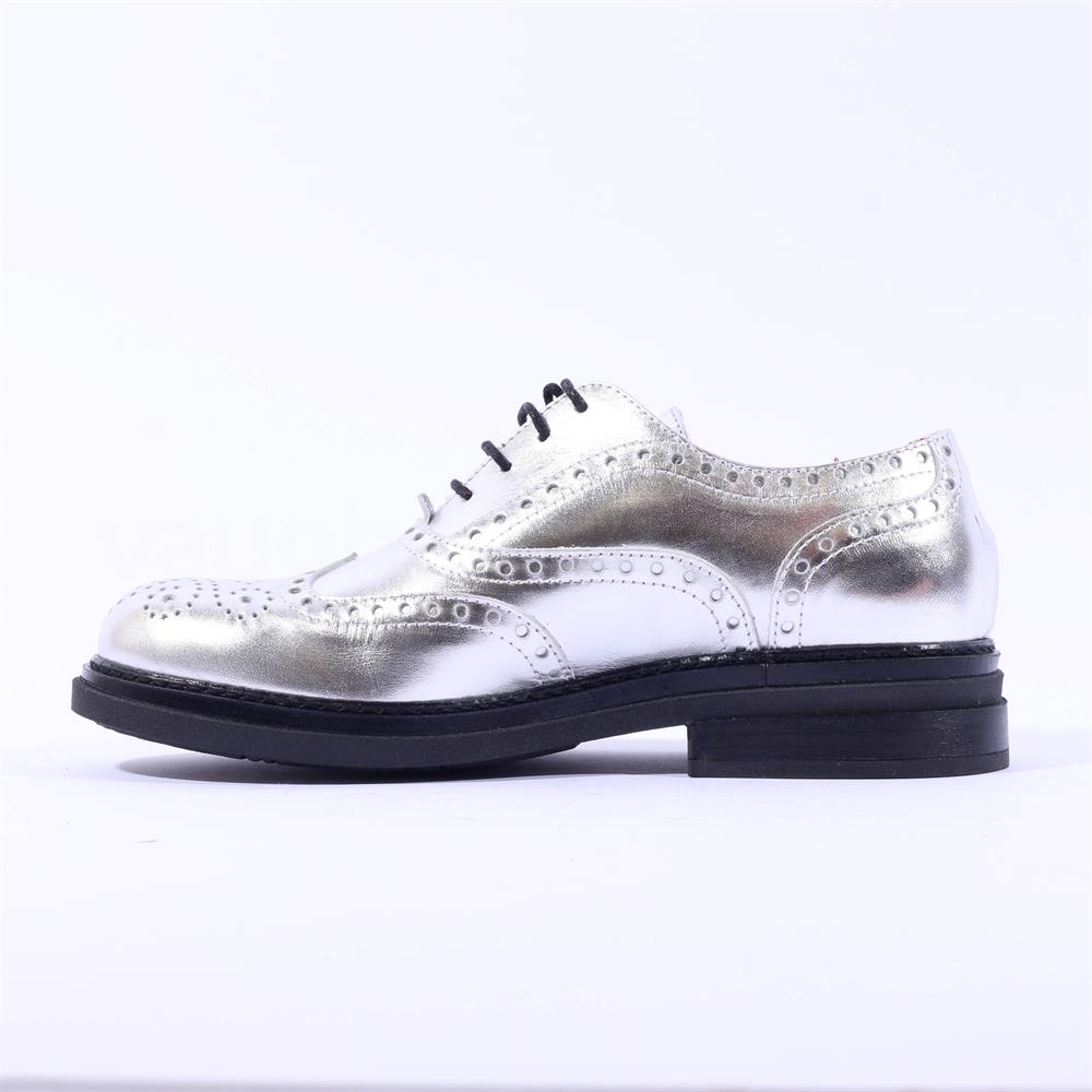 Marco Moreo Cambridge Laced Brogue - Silver Leather | Vaughan Shoes ...