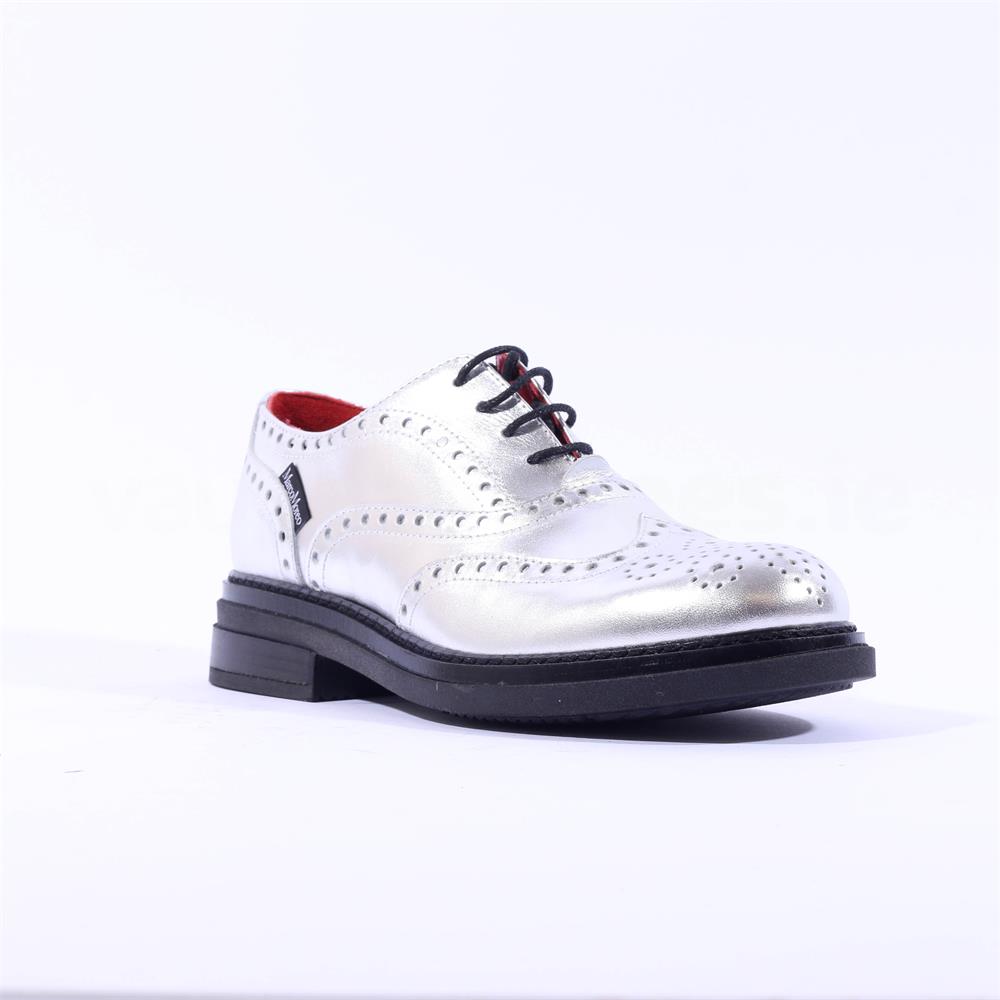 Marco Moreo Cambridge Laced Brogue - Silver Leather | Vaughan Shoes ...